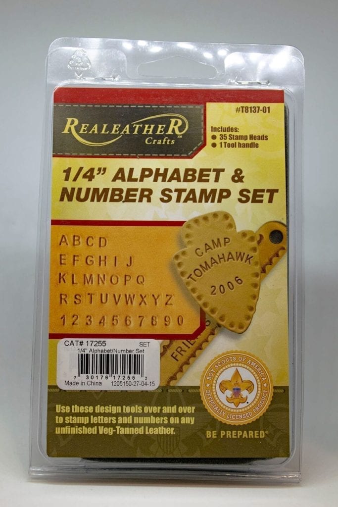 Alphabet and Number Stamp Set - BSA CAC Scout Shop